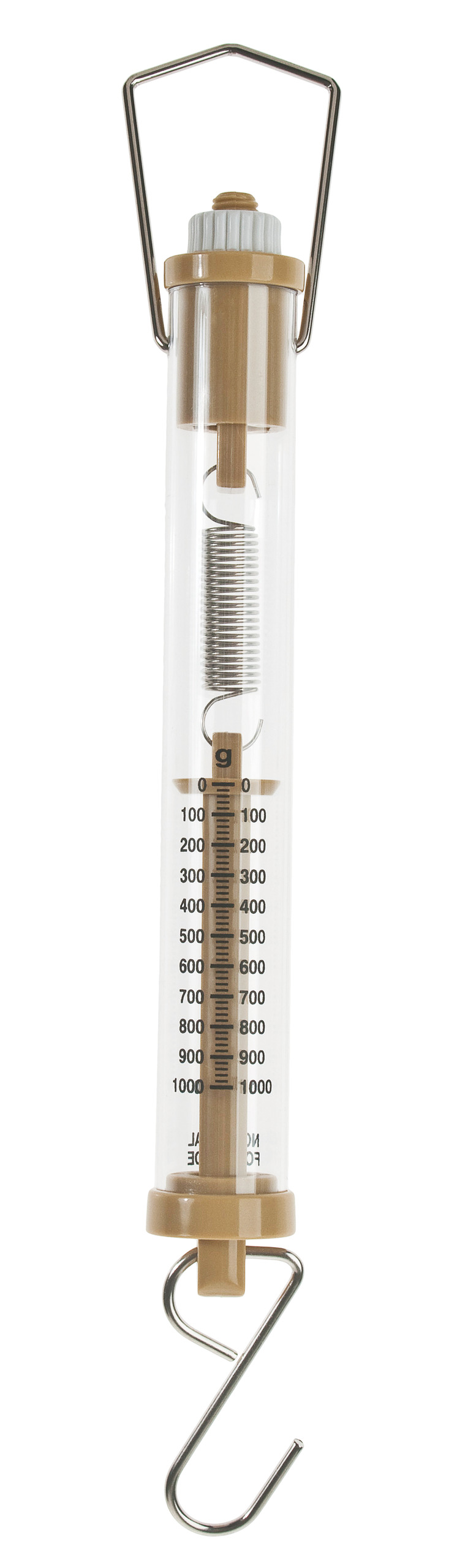 Balance à ressort, , beige, 1 kg max. | 1000 g / 10 N mm | 205547