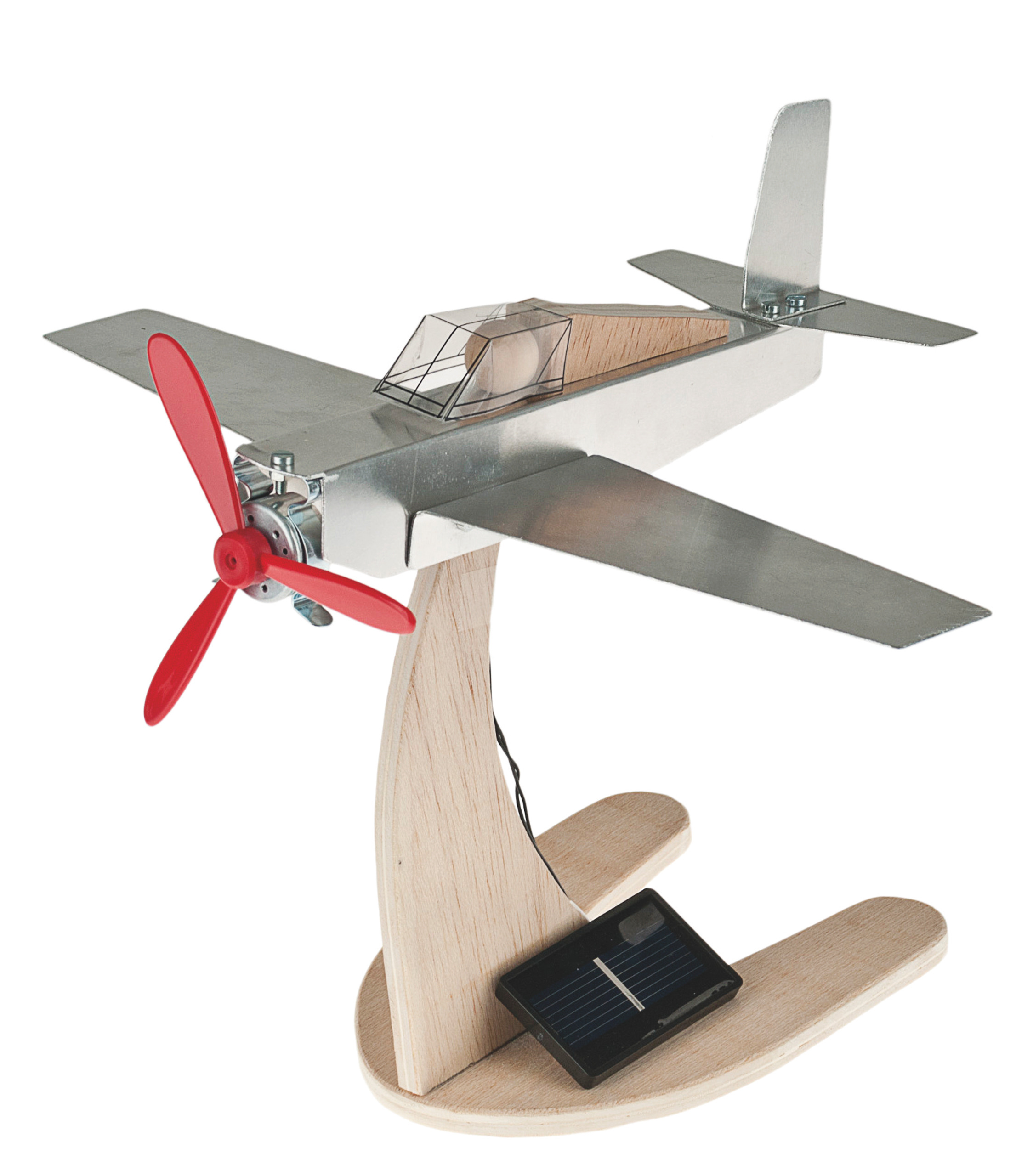 OPITEC vliegtuig van blik met solar propeller | 114066