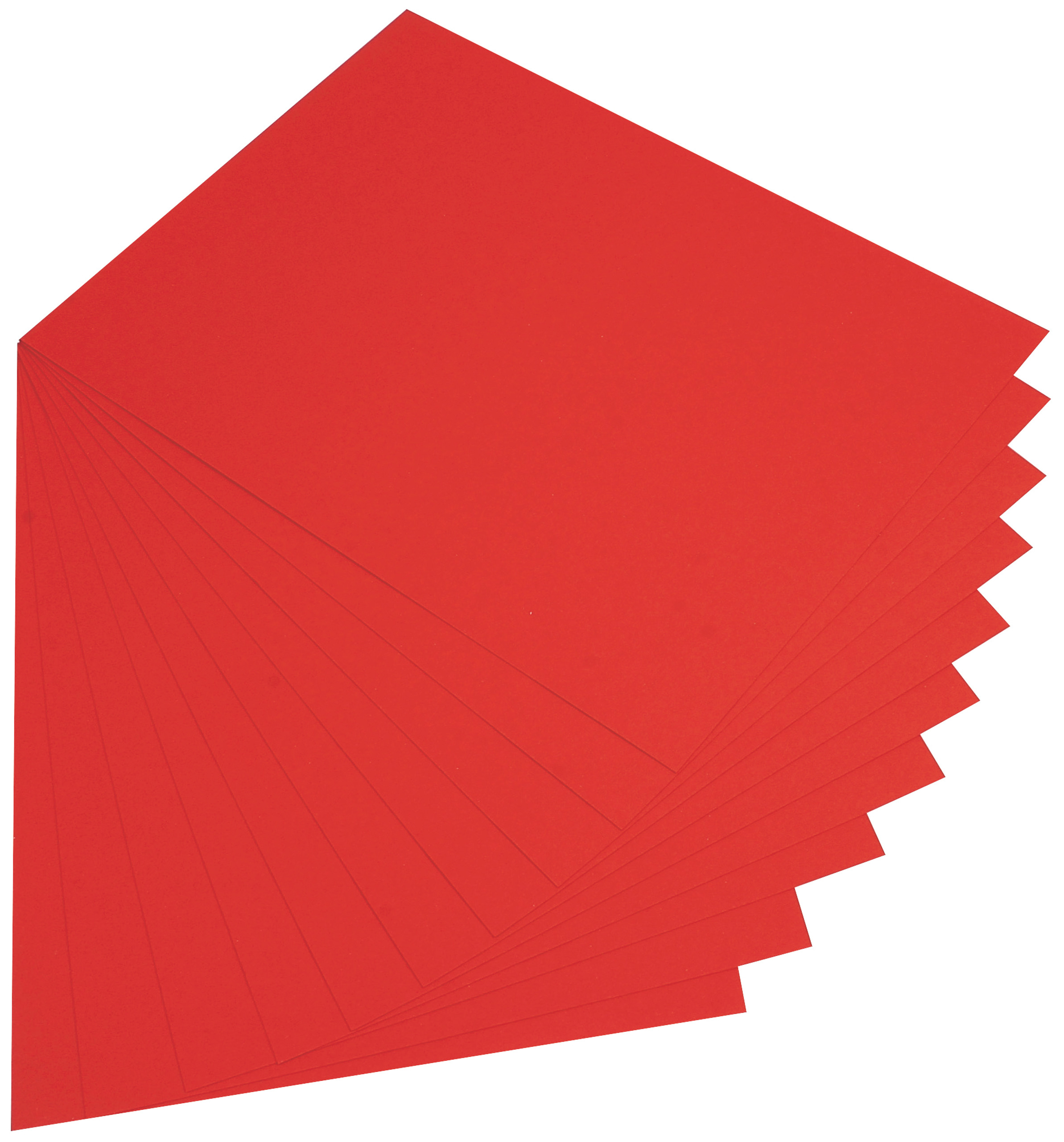 Cartulina, 300 g/m2,50x70 cm, 10 ud, rojo vivo | hochrot | 410070