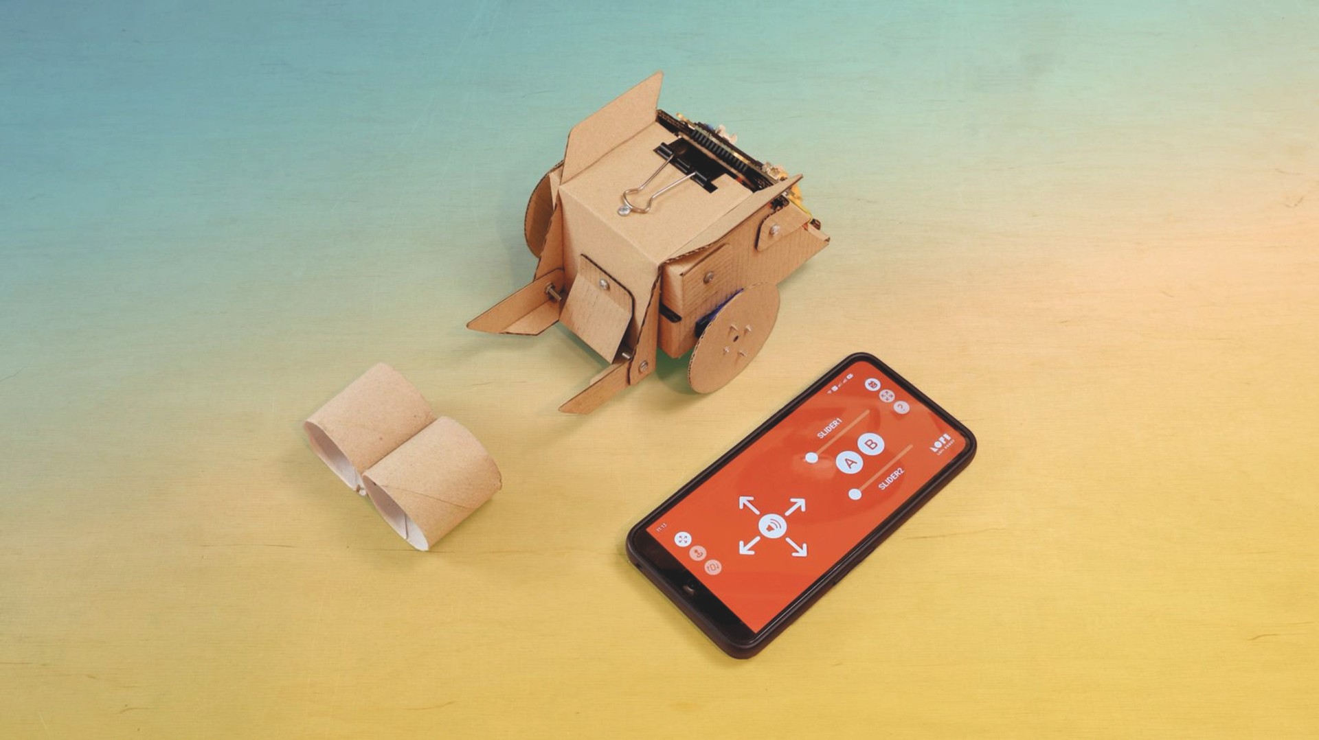 Plantilla de cartón Robot Coche robot precortado | Hauptvorlage | 676076