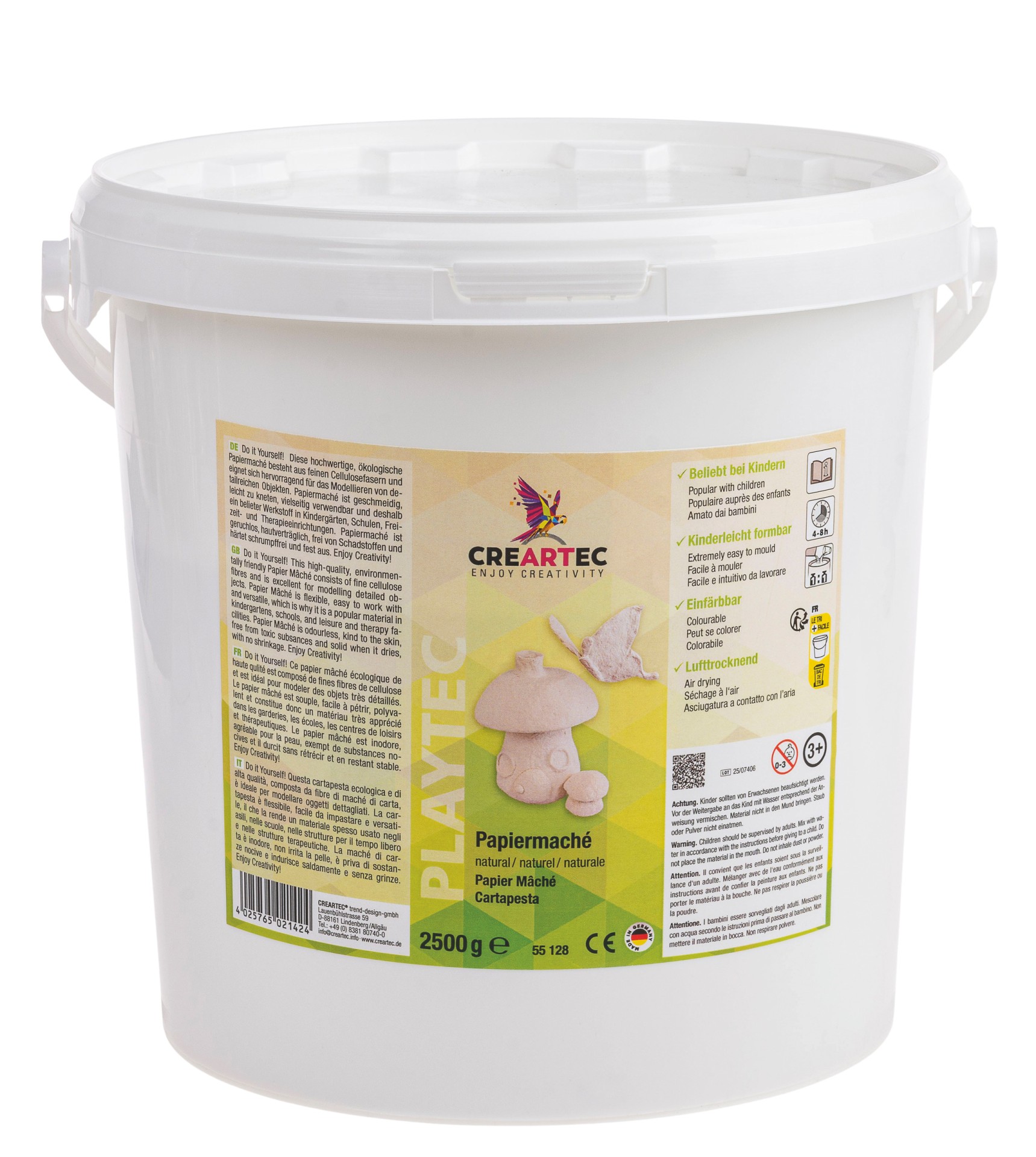 CREARTEC papel maché/papel maché, 200 g | 200 g | 675966